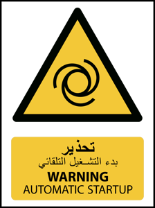 Warning Automatic Startup - BuySafeBuildSmart